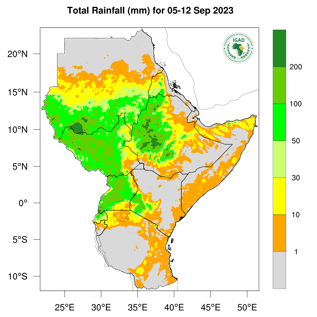 Rainfall, Temperature Forecast 05 - 12 Sept 2023 - Climate Lens News