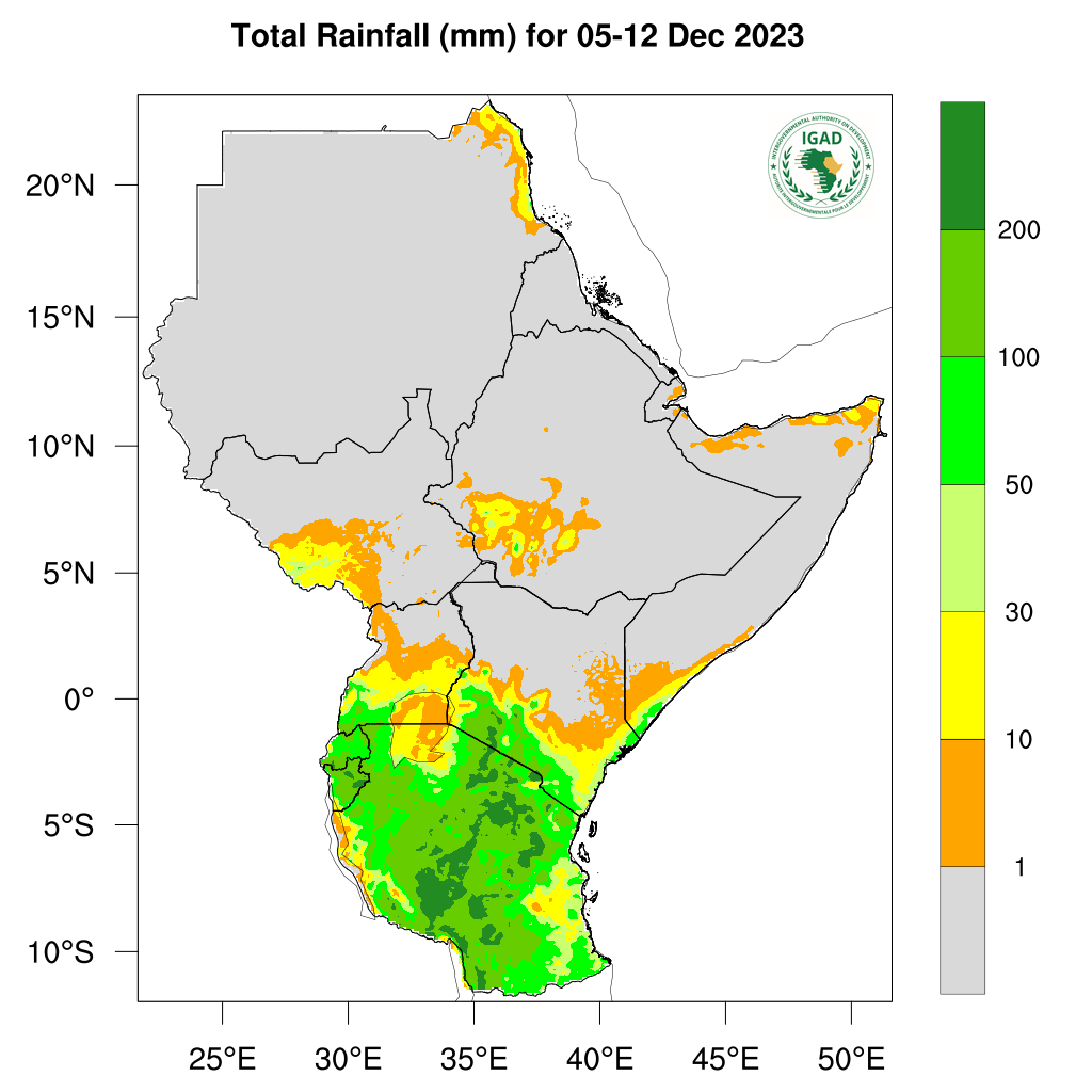 Rainfall Forecast: Moderate in Greater Horn of Africa, Heavy in ...