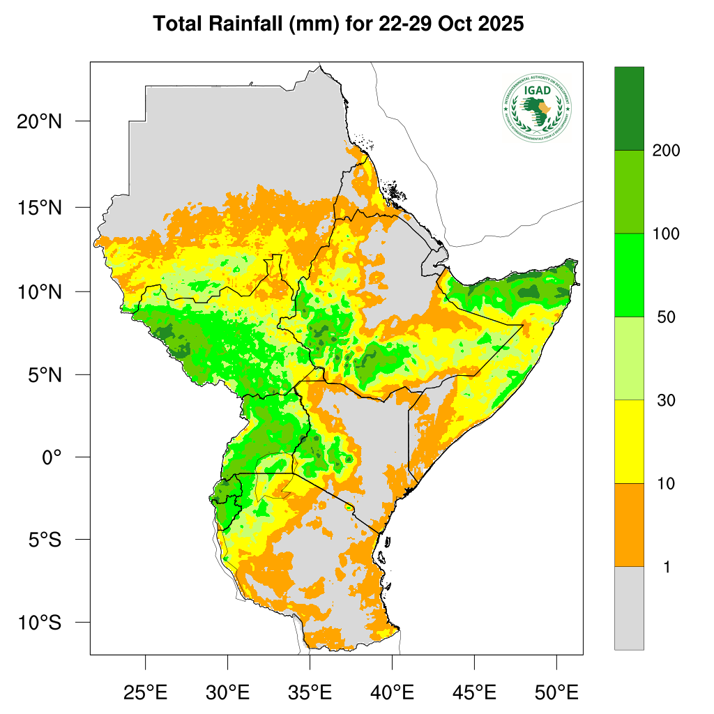 Weather Forecast for East Africa: Late October 2025 - Climate Lens News